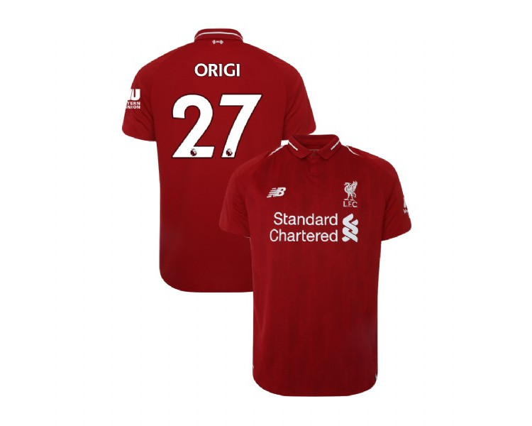 Liverpool 2018-19 Home #27 Divock Origi Red Replica Jersey